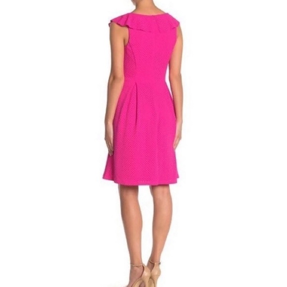 Eliza J | Dresses | Eliza J Hot Pink Laser Cut Dress | Poshmark